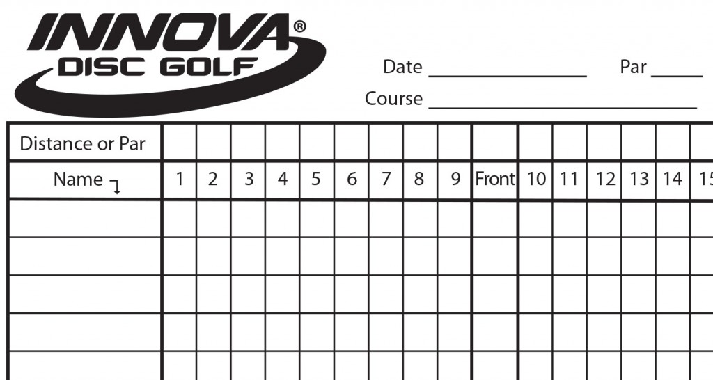 Innova Scorecard - Innova Disc Golf